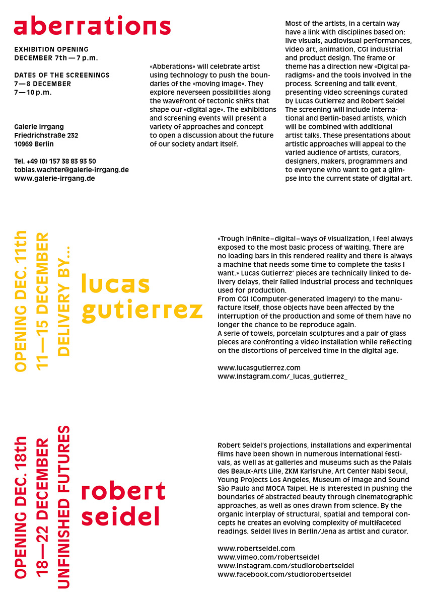 STROKE AND MARVEL — Aberrations